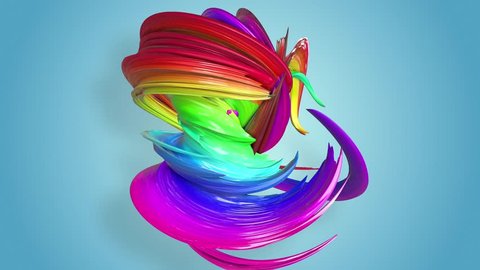 Set Colorful Brush Strokes Modern Design Stock Vector (Royalty Free ...