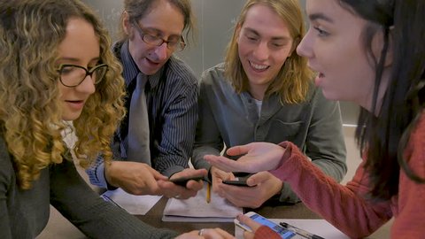 College University Professor Leading Discussion His Stock Footage Video ...