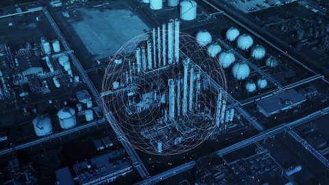 Modern Plant Communication Network Concept Iot Stock Footage Video (100 ...