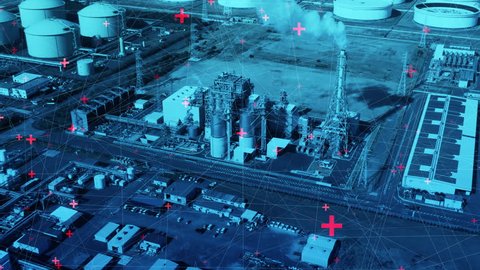 Modern Plant Communication Network Concept Iot Stock Footage Video (100 ...