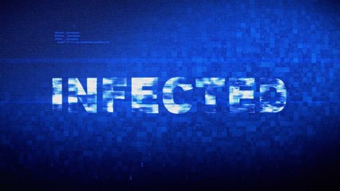 Restart Text Digital Noise Twitch Glitch Stock Footage Video (100% ...