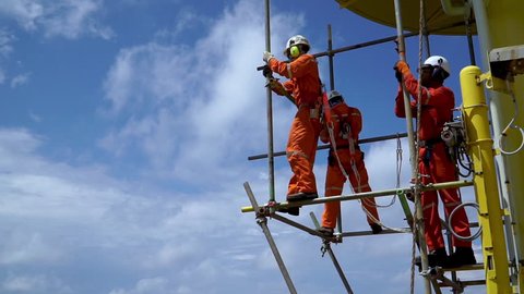 Offshore scaffolding Stock Video Footage - 4K and HD Video Clips ...