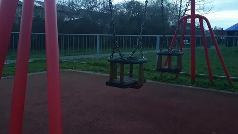 Creepy Swings Playground Stock Footage Video (100% Royalty-free ...