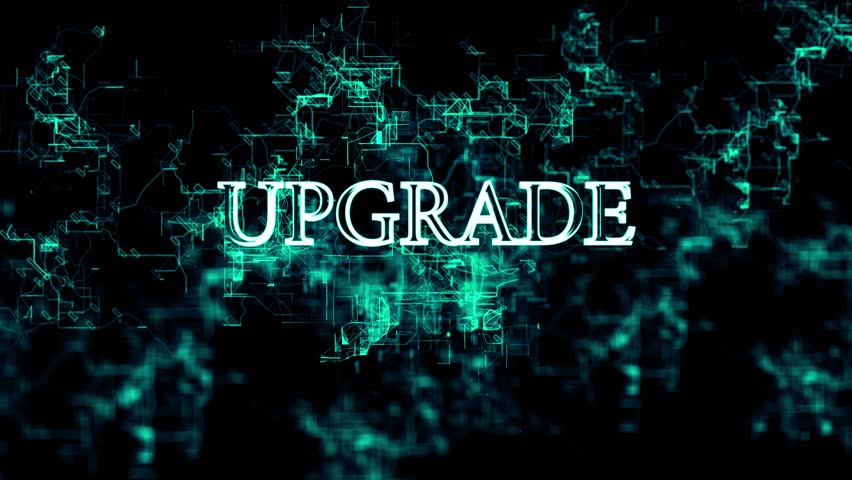 animation digital network appearing 'upgrade' text Stock Footage Video ...