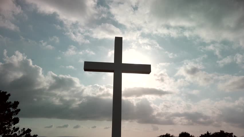 Cross with a Clouds and Stock Footage Video (100% Royalty-free ...