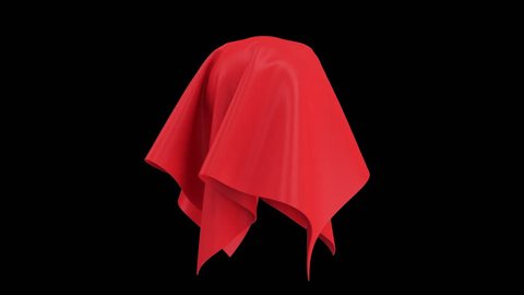 4k Animation Red Cloth Fabric Unfold Stock Footage Video (100% Royalty ...