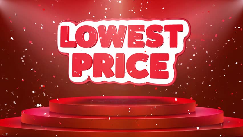 lowest price text animation on 3d Stock Footage Video (100% Royalty ...