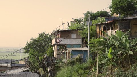 General View Slums Surrounding City Cali Stock Footage Video (100% ...