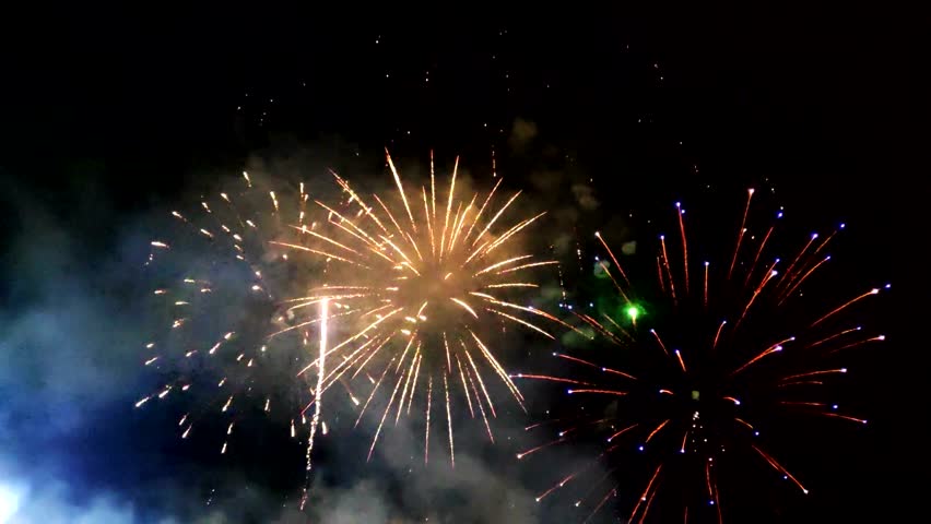 4k Video View of Firework Stock Footage Video (100% Royalty-free ...