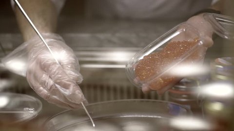 close-up quartz glass welding made gas Stock Footage Video (100% ...