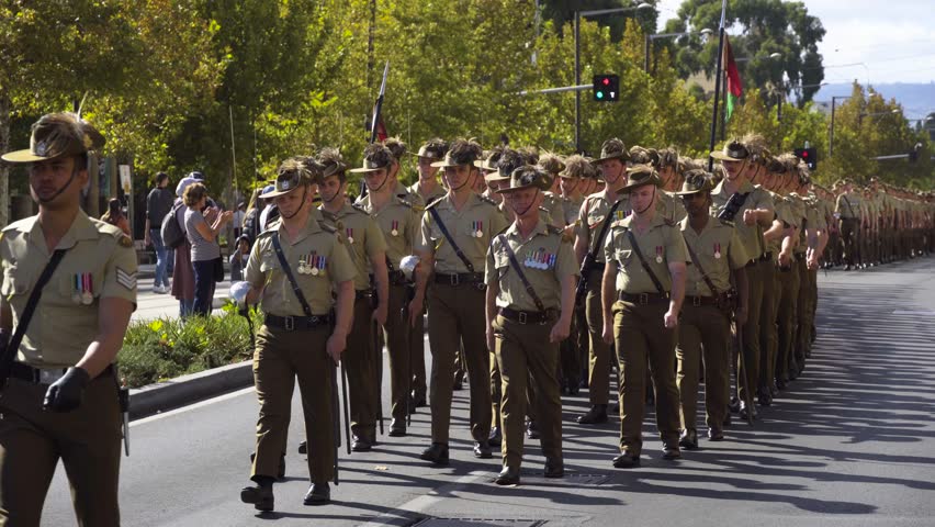 Australian Army Parade Stock Video Footage - 4K and HD Video Clips ...