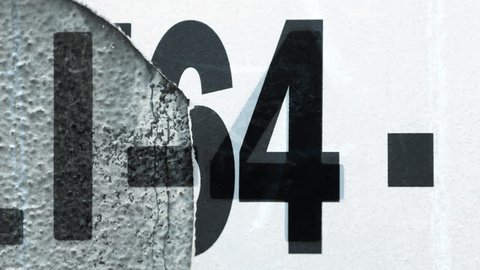 Collection Found Urban Numbers Made Into Stock Footage Video (100% ...