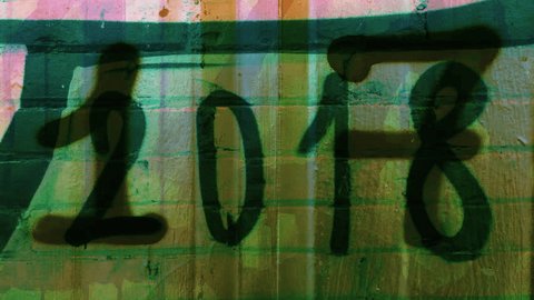 Collection Found Urban Numbers Made Into Stock Footage Video (100% ...