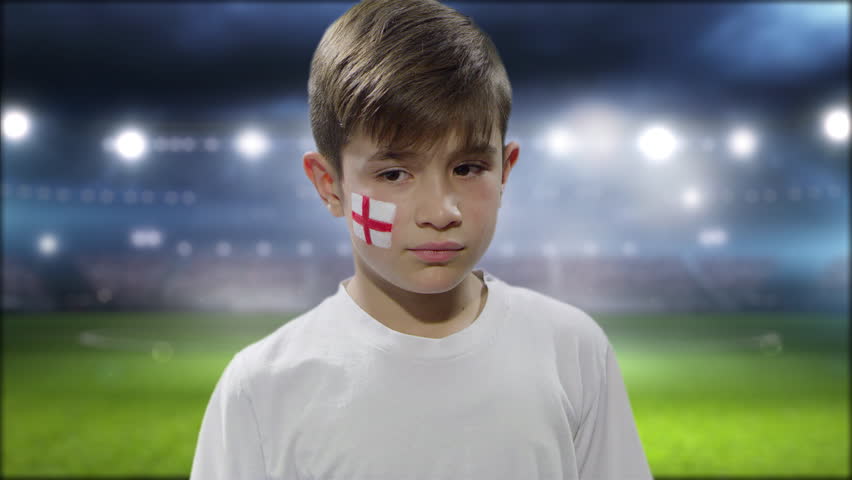 england soccer fan boy celebrating Stock Footage Video (100% Royalty ...