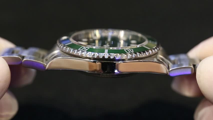 Side Luxury Watch Stainless Steel Stock Footage Video (100% Royalty ...