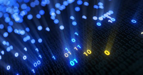 Digital Binary Data Computer Processor Cyber Stock Photo 573554248 ...