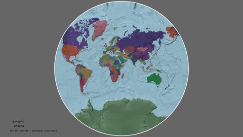 Russia On Globe Earth Hemisphere Centered Stock Vector (Royalty Free ...