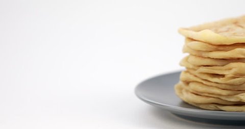 Ftour Table Msemen Tea Dattes Biscuits Stock Footage Video (100% ...