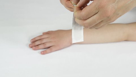 Female Hands Glue Adhesive Tape On Stock Footage Video (100% Royalty ...