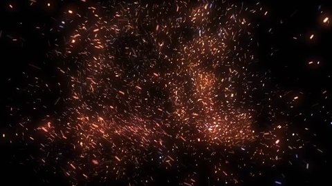Close Explosions Blasts Explosion Spark Particles Stock Footage Video ...