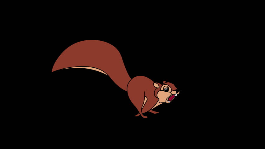 2d animation squirrel runhop cycle alpha Stock Footage Video (100% ...