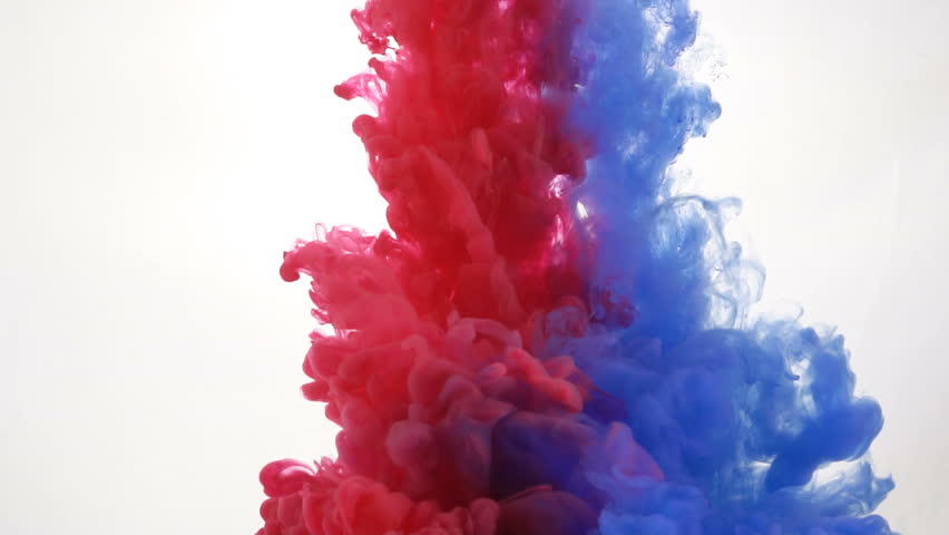Blue and Red Ink Mixing Stock Footage Video (100% Royalty-free ...