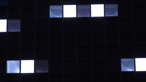 led light block illumination wall Stock Footage Video (100% Royalty ...