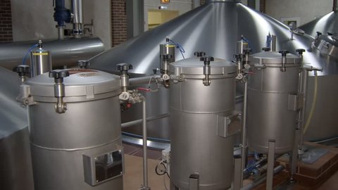 Equipment Automatic Pouring Hop Inside Tanks Stock Footage Video (100% ...
