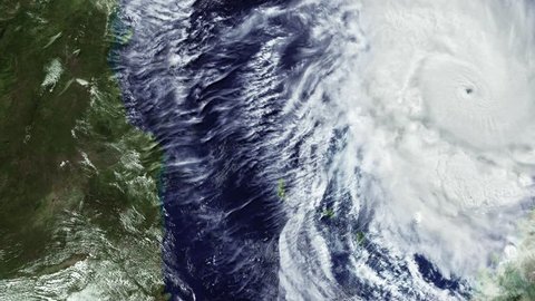 Tropical Cyclone Kenneth Hits Mozambique Tanzania Stock Footage Video ...