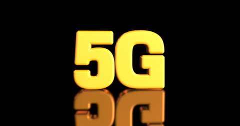 Animation 5g Logo Against Rotating Abstract Stock Footage Video (100% ...