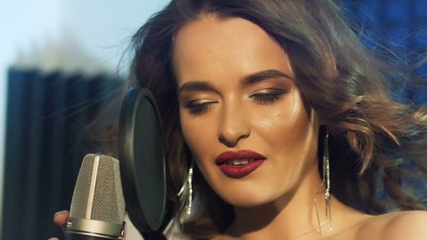Young Females Face Singing Lovingly Sound Stock Footage Video (100% ... Young Females Face Singing Lovingly Sound Stock Footage Video (100% ...