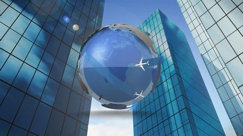 Digital Animation Rotating 3d World Moving Stock Footage Video (100% ...