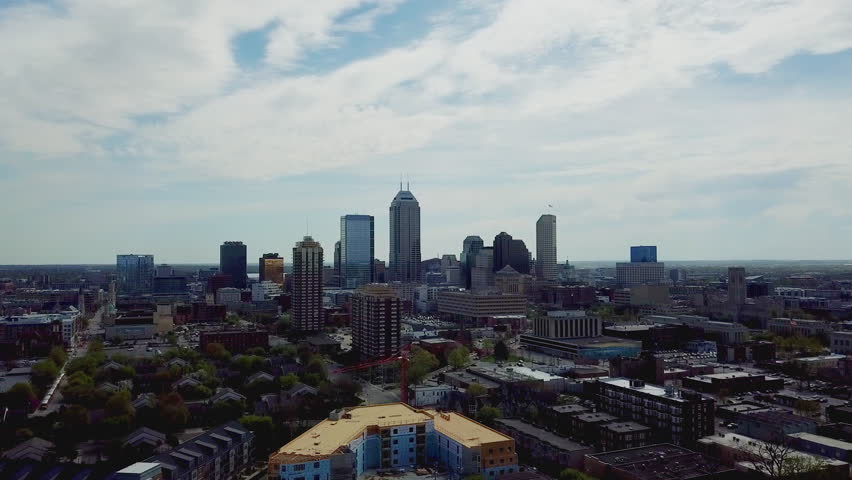 4k Aerial View of Indianapolis, Stock Footage Video (100% Royalty-free ...