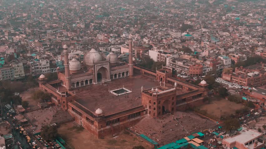 New Delhi, India, "jama Masjid" Stock Footage Video (100% Royalty-free ...