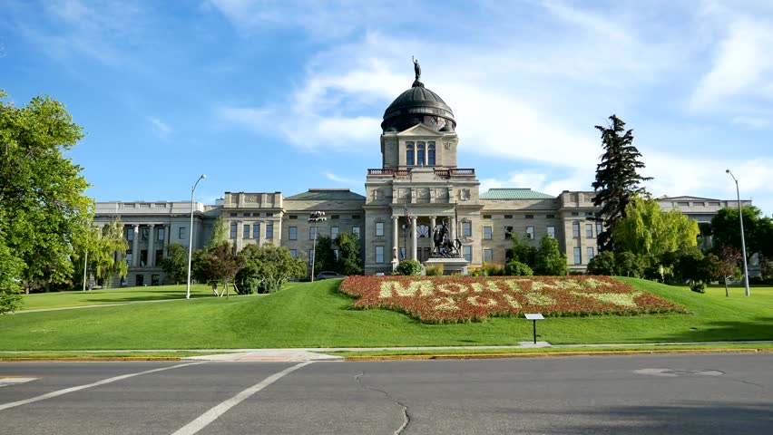 beautiful capitol building montana state helena Stock Footage Video ...