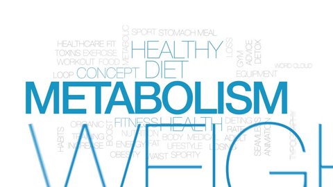 Metabolism Animated Word Cloud Kinetic Typography Stock Footage Video ...