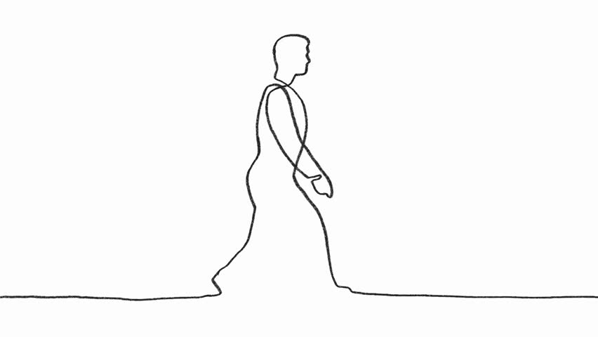 2d animation motion graphics continuous line Stock Footage Video (100% ...