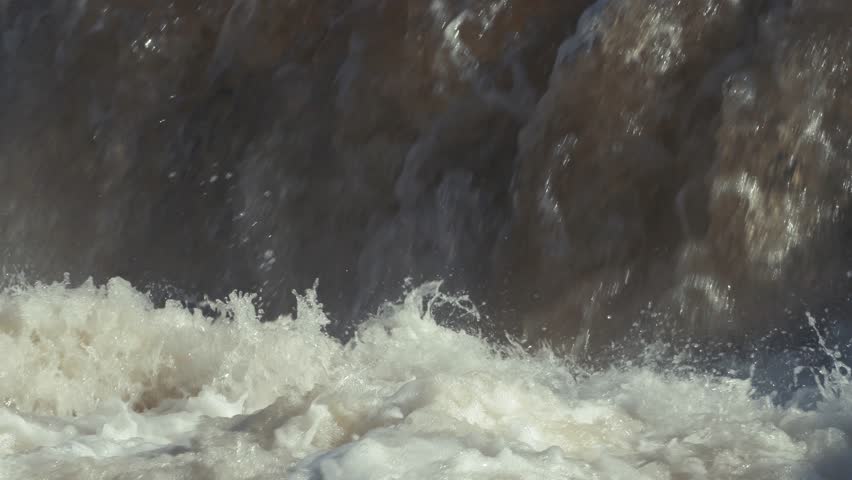 Powerful Water Flow at the Stock Footage Video (100% Royalty-free ...