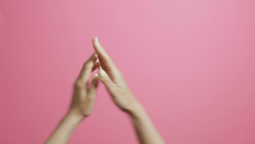 hands young woman clapping joy on Stock Footage Video (100% Royalty ...