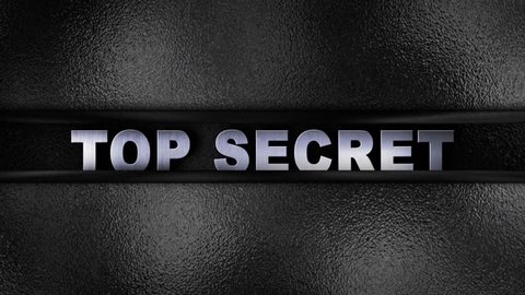 Top Secret Text Animation Metal Doors Stock Footage Video (100% Royalty ...