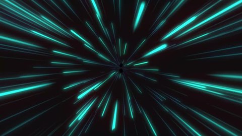 Animation Lightspeed Flying Through Stars Hyperspeed Stock Footage ...
