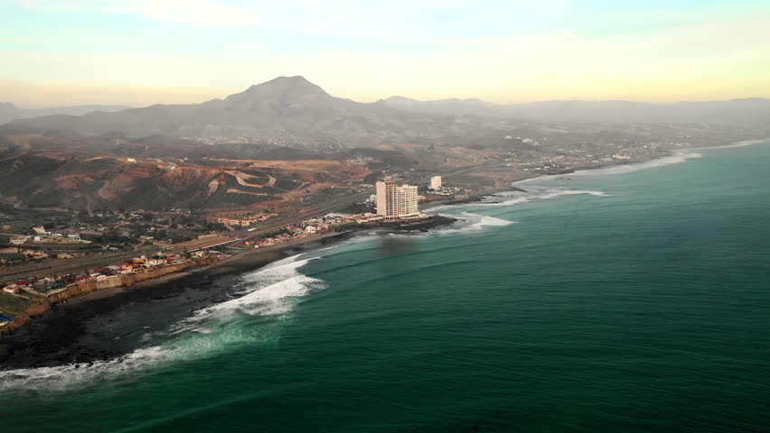 Road and town and ocean in Baja California image - Free stock photo ...