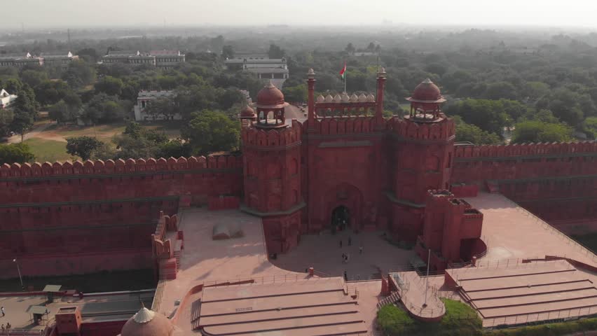 Red Fort Aerial View in Delhi, India image - Free stock photo - Public ...