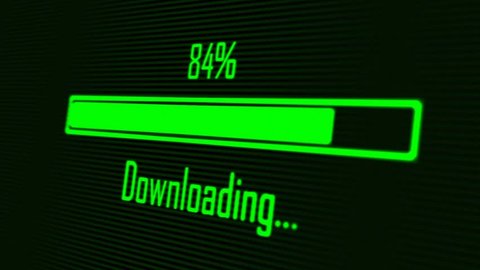 Hacking Loading Bar Animation Green Code Stock Footage Video (100% ...