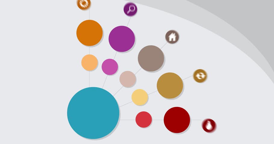 video animation mind map organize concepts Stock Footage Video (100% ...