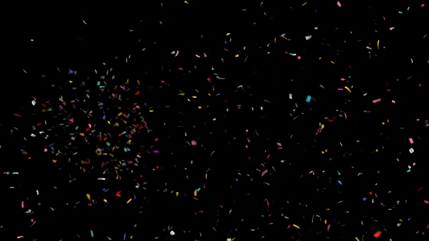 confetti explosions alpha matte channel Stock Footage Video (100% ...