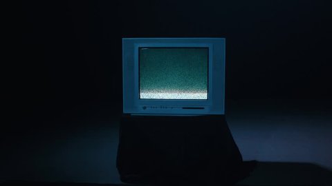 Old Tv Dark Room Showing Only Stock Footage Video (100% Royalty-free ...