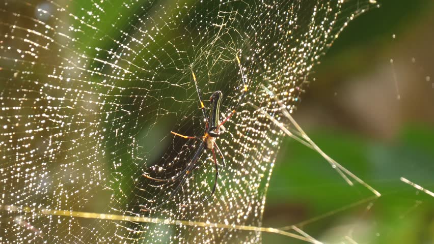 Large Spider in the middle of web image - Free stock photo - Public ...