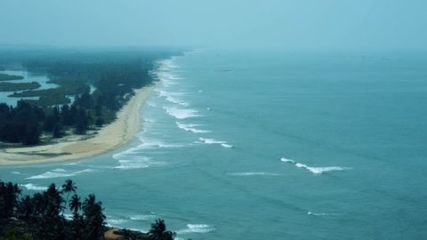 Detail Sea Waves Byndoor Beach India Stock Footage Video (100% Royalty ...