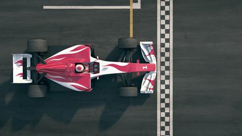 Top View Formula One Race Car Stock Footage Video (100% Royalty-free ...